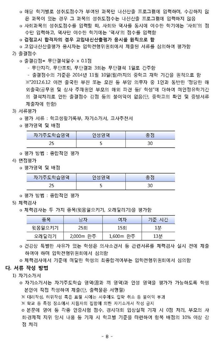 하나고등학교 2015 하나고 입시 분석경쟁률설명회면접내신학비자소서입시요강 네이버 블로그