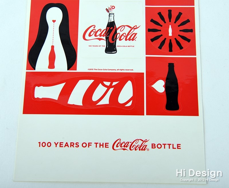 코카콜라 100주년 기념 아트지 도무송스티커 제작 네이버 블로그