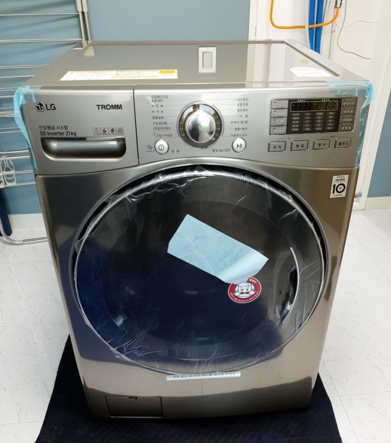 엘지 트롬 21kg 드럼세탁기 좁은문 통과 및 분해 설치 허브홈케어 F21VDW : 네이버 블로그