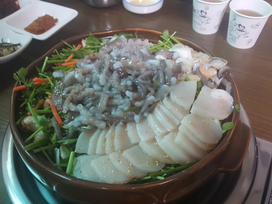 전남 장흥 맛집 신가네 처음 맛 본 낙지 키조개 삼겹살 삼합 네이버 블로그